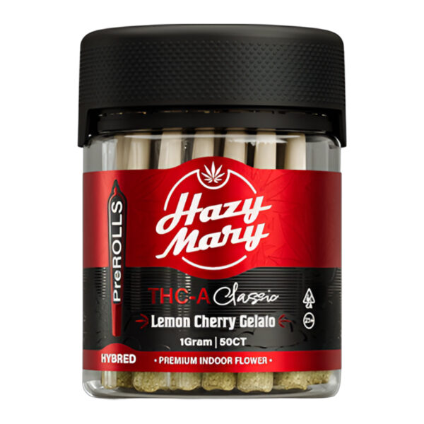 HAZY MARY THCA CLASSIC PRE ROLL 1GRAM LEMON CHERRY GELATO HYBRID – JAR ...