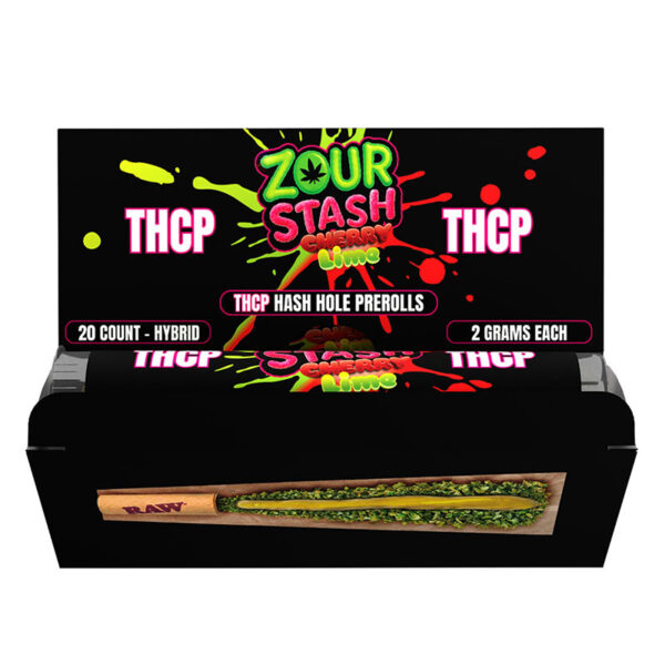 ZOUR STASH CHERRY LIME HYBRID 2G THCP HASH HOLE PREROLLS – BOX OF 20 ...