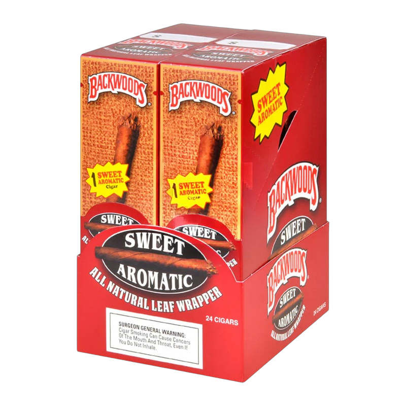 BACKWOODS SINGLES CIGAR SWEET AROMATIC – DUAL BOX OF 12 – Eagle ...
