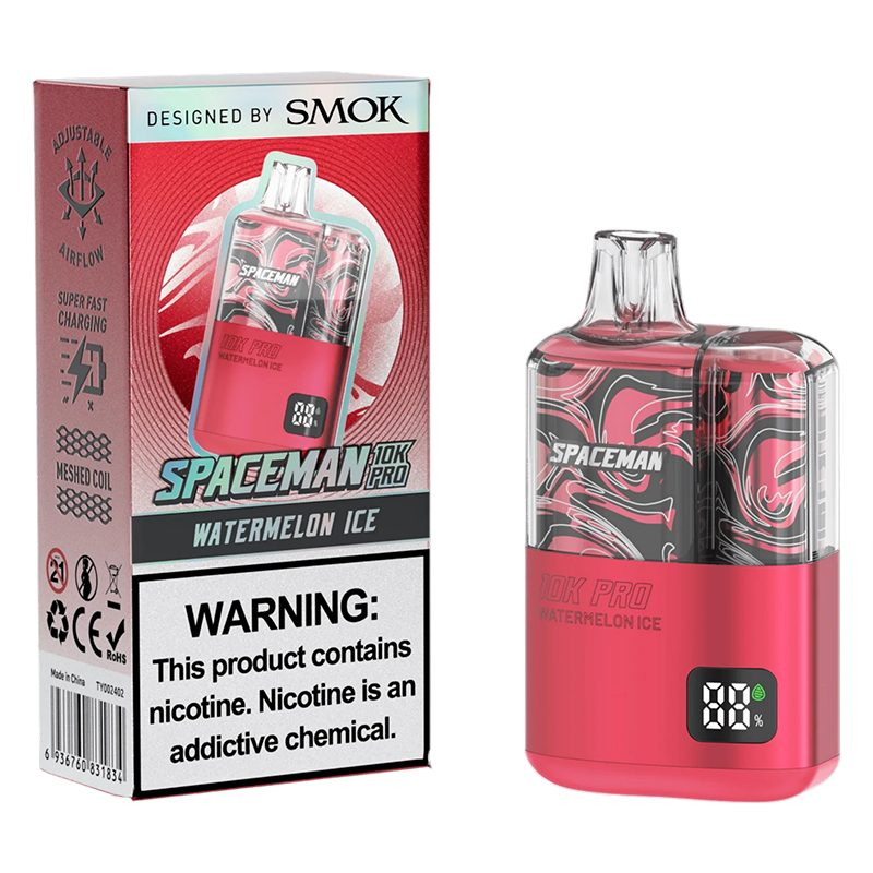 SPACEMAN 10K PRO WATERMELON ICE 5% – BOX OF 5 – Eagle Distribution