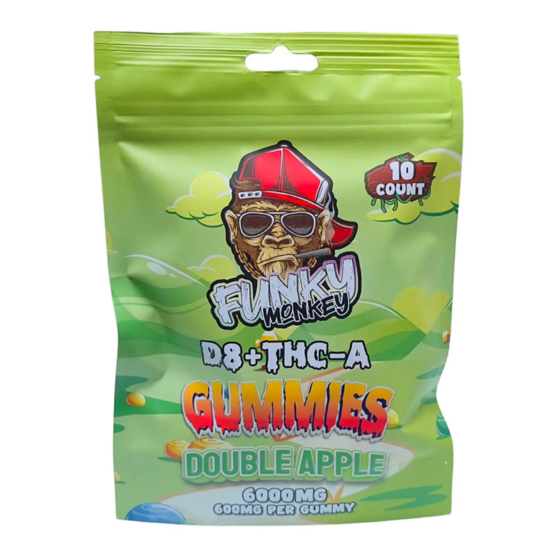 FUNKY MONKEY_DOUBLE APPLE D8+THC 10PK – Eagle Distribution