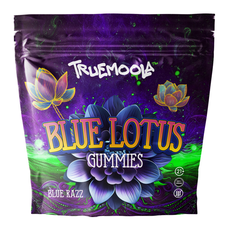 TRUEMOOLA BLUE LOTUS GUMMIES BLUE RAZZ 10 GUMMIES PK – BOX OF 5 – Eagle ...