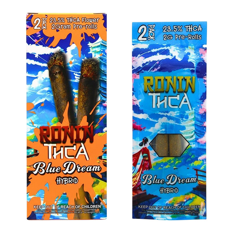 RONIN THCA FLOWER 2 GRAM PRE ROLLS BLUE DREAM HYBRID 2PK – BOX OF 10 ...