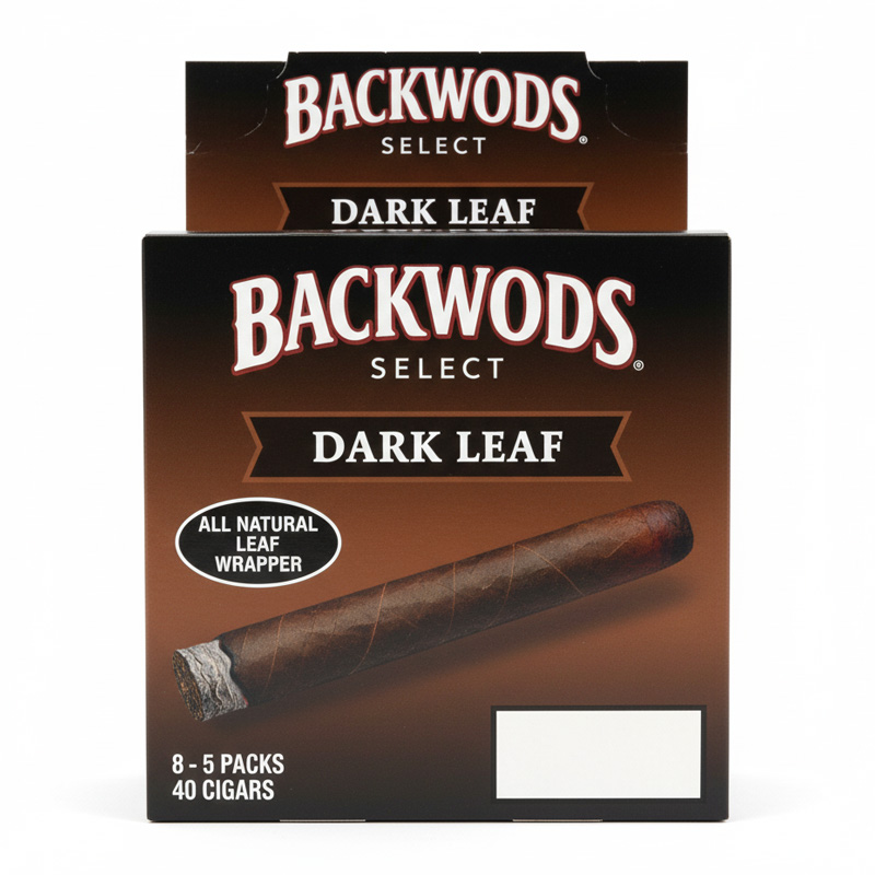 BACKWOODS 5PK CIGAR DARK LEAF – BOX OF 8 – Eagle Distribution