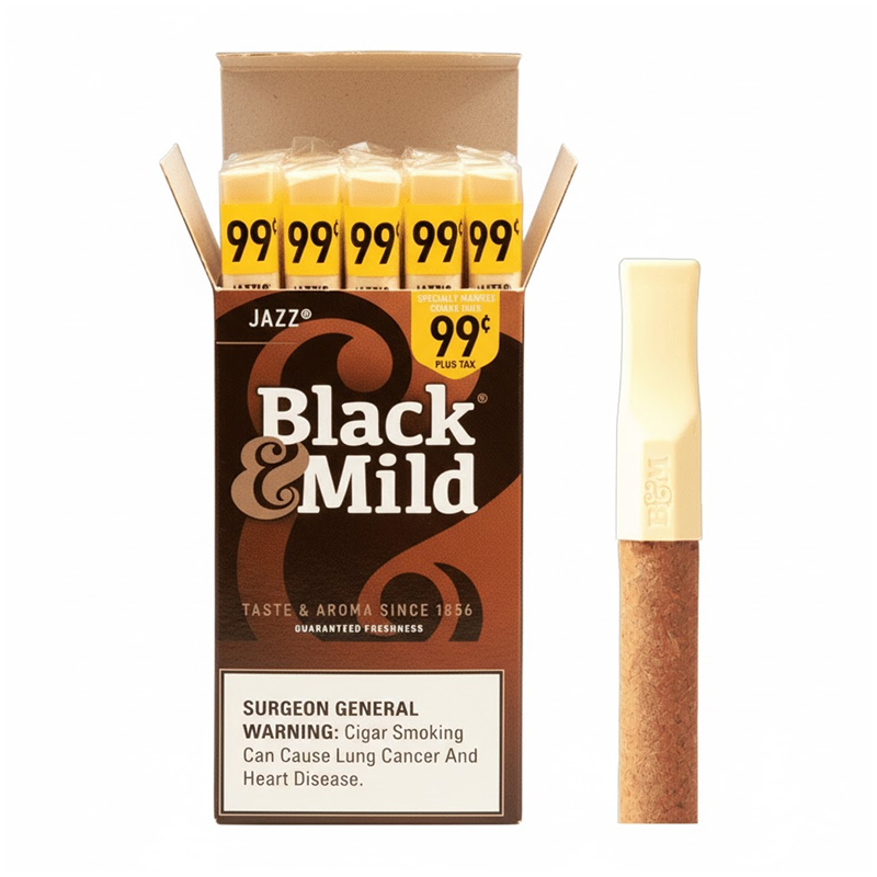 BLACK&MILD_PLASTIC TIP_JAZZ $0.99_25CT – Eagle Distribution